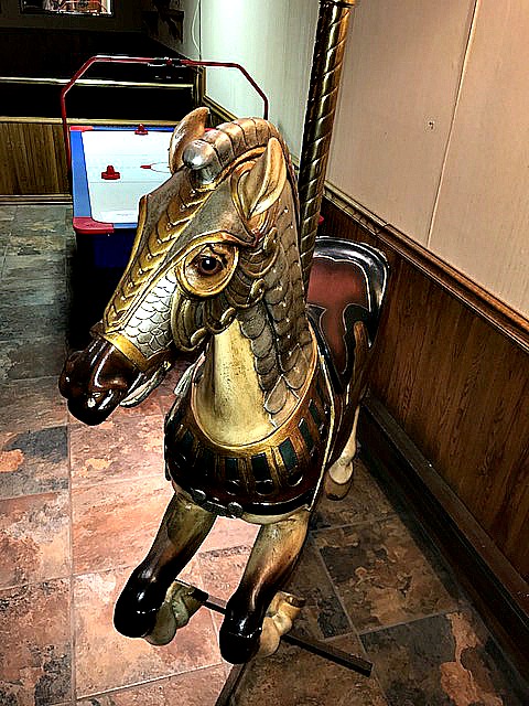 Antique PTC Armored Carousel Horse - Outer Row