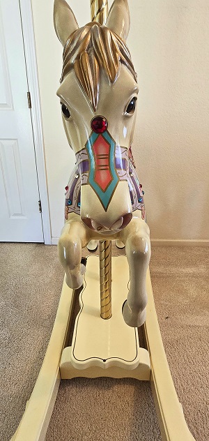 Diana's Large Carousel Horse On Rockers by S&S Woodcarvers near ...