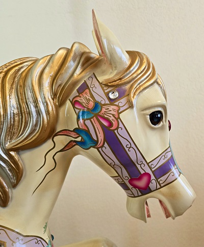 Diana's Large Carousel Horse On Rockers by S&S Woodcarvers near ...